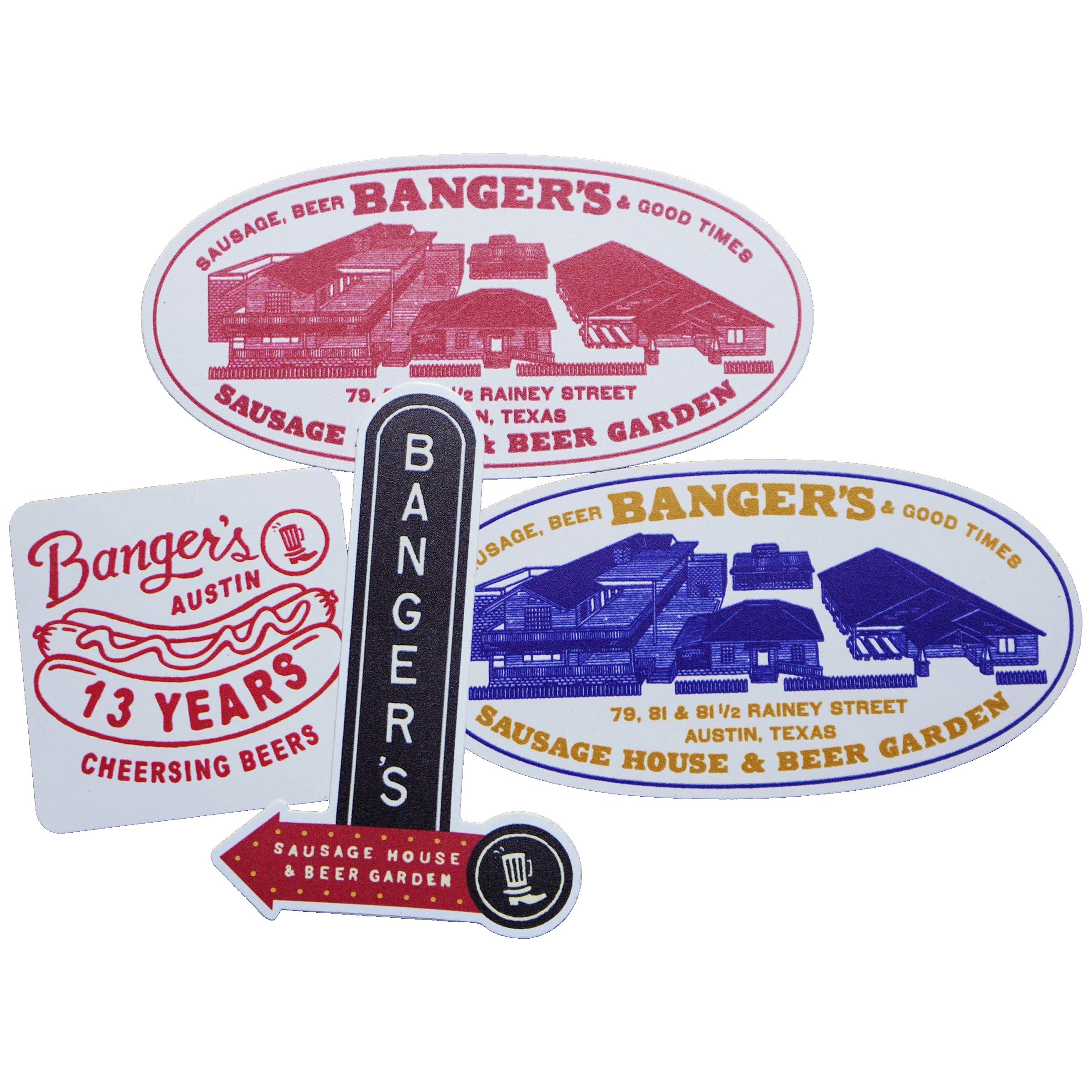 BANGER'S STICKERS – Banger's Sausage House & Beer Garden